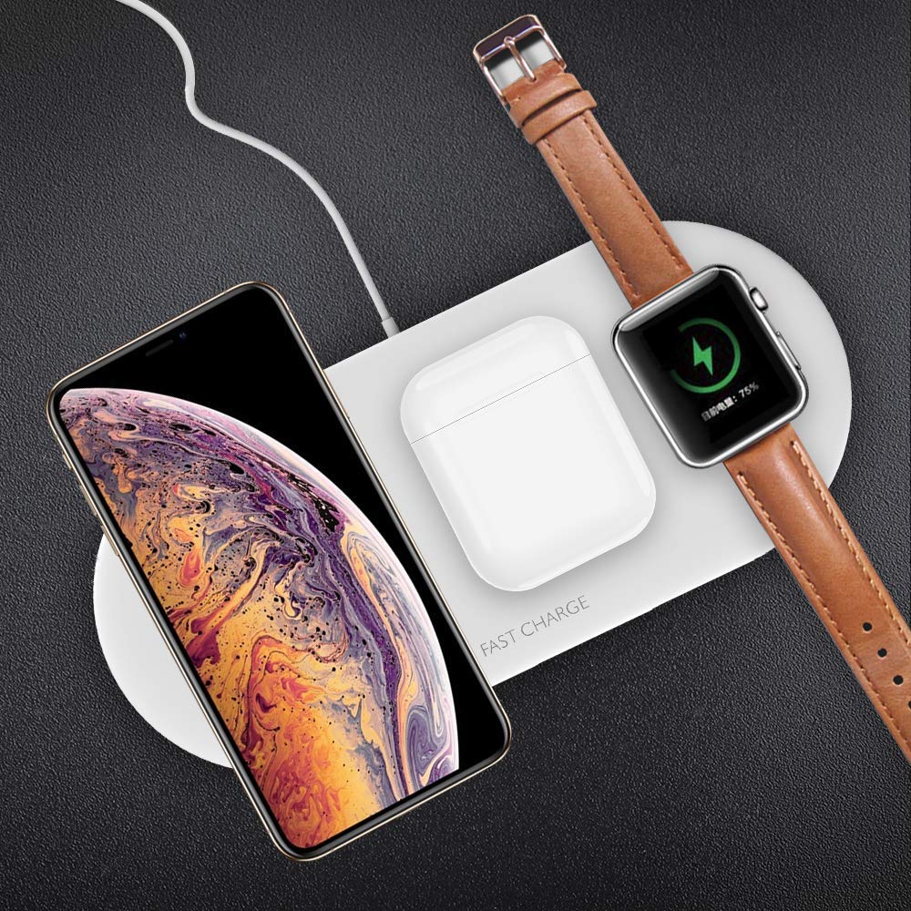 Qi chargeur sans fil 3 en 1 support pour Apple Watch série 4 3 2 Iwatch ...