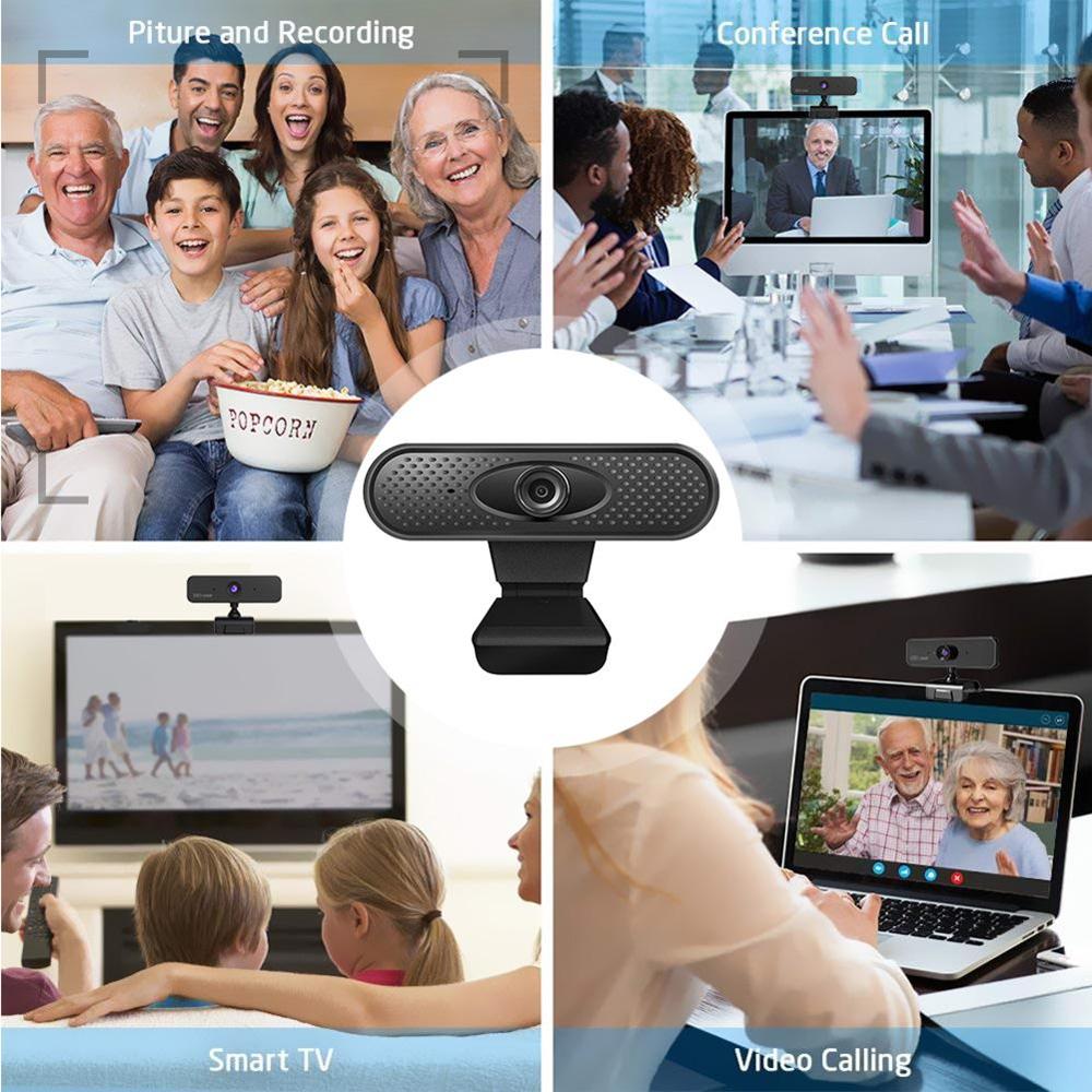 Webcam 1080p pc caméras d'ordinateur haute définition avec microphone ...