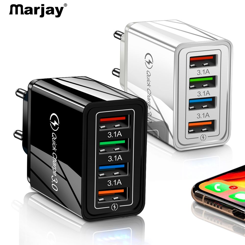 Chargeur de téléphone portable chargeur USB Charge rapide 3.0 4.0 QC3.0 ...