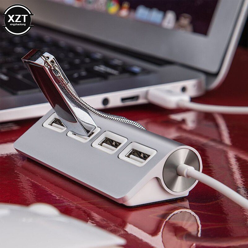 Concentrateur USB Portable 4 ports aluminium haute vitesse USB 2.0 ...