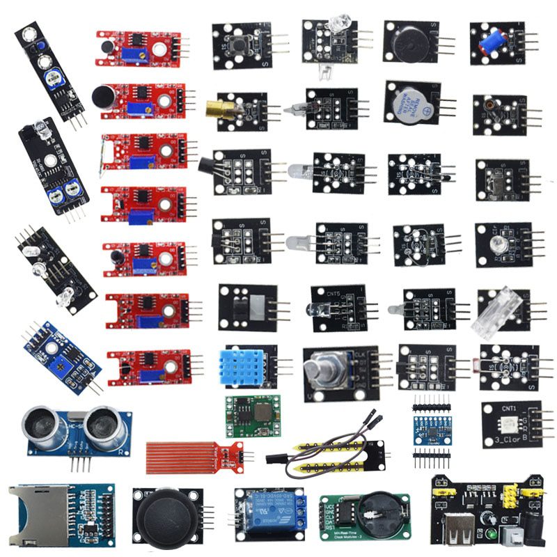 Pour arduino 45 en 1 capteurs Modules Kit de démarrage mieux que 37in1 kit de capteur 37 en 1 ...