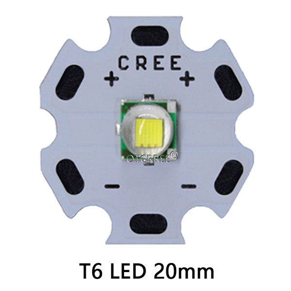 Cree XM-L LED T6 White Light with 20mm star pcb+ 3.7V 5modes led Driver ...